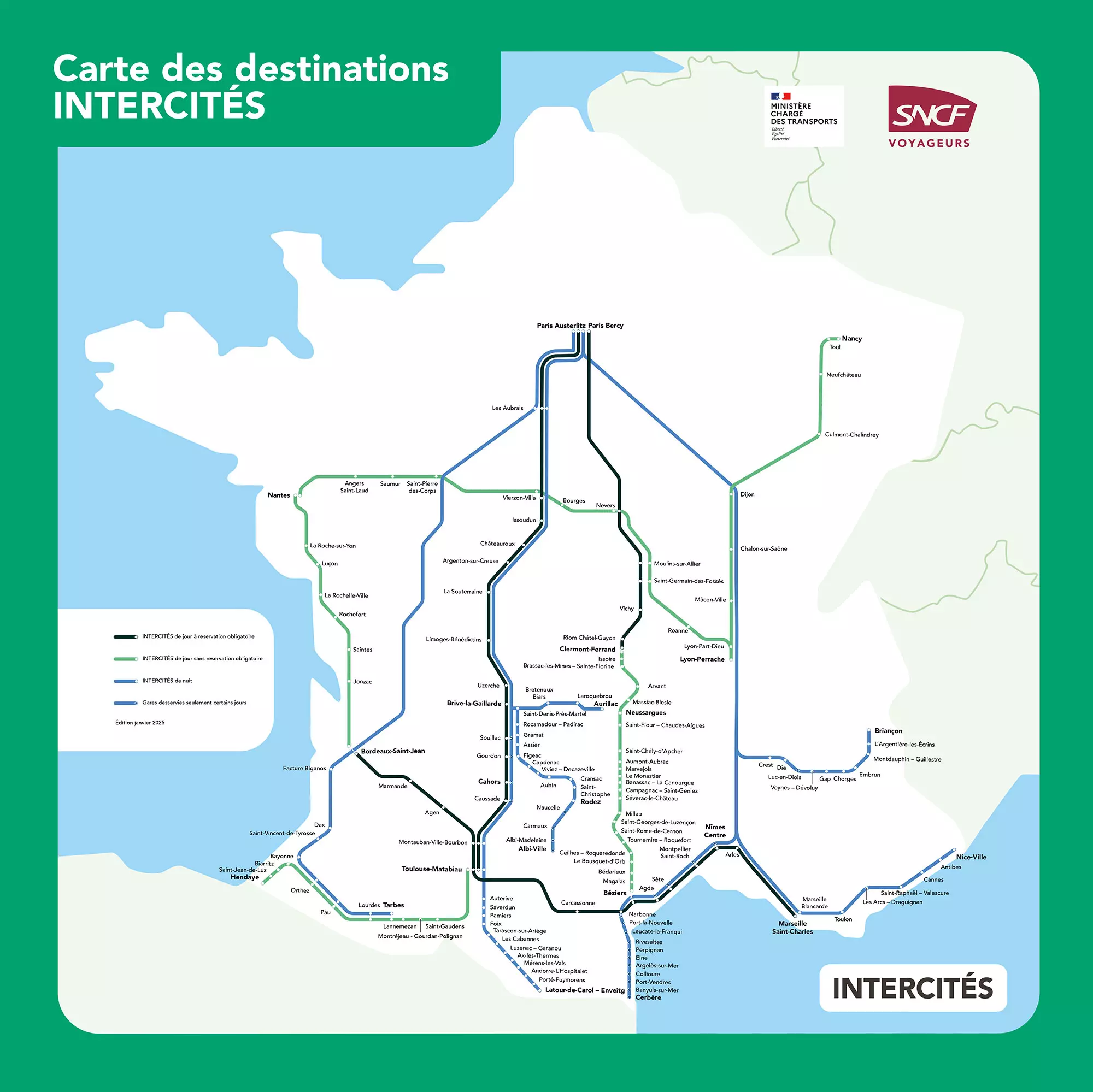 Our INTERCITÉS destinations | SNCF Voyageurs
